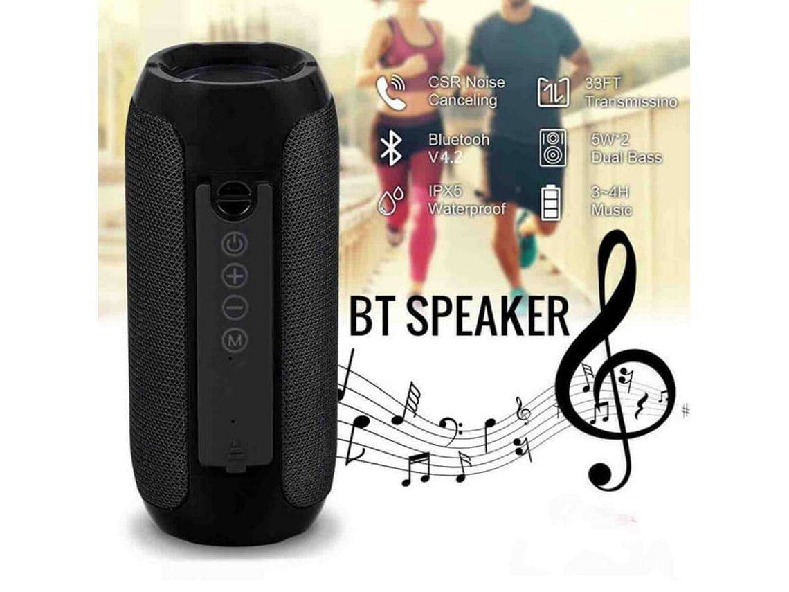 Colunas Samuriron Portátil Bluetooth Ao Ar Livre Coluna Sem Fio À Prova ...