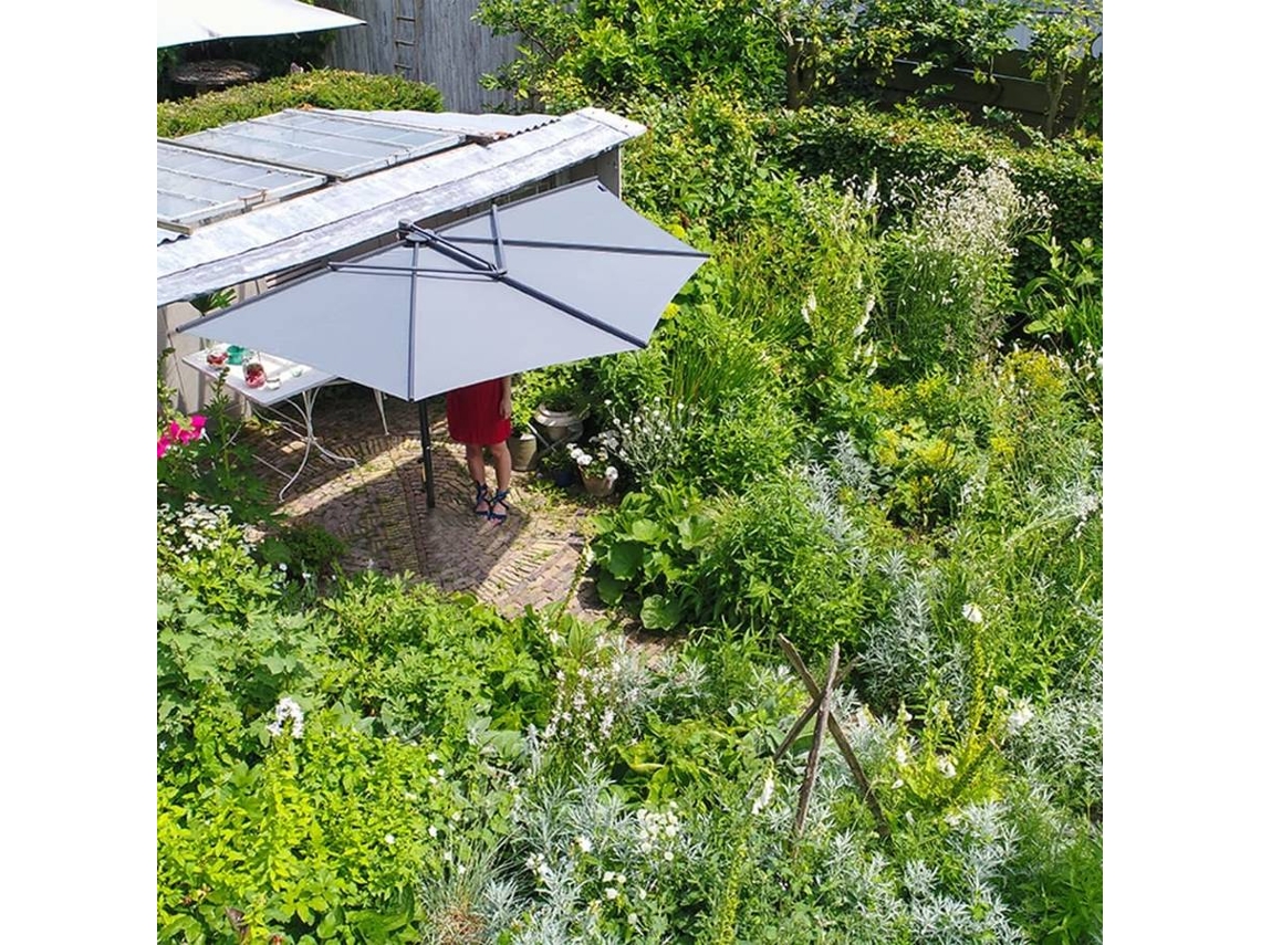 Madison Guarda-sol de varanda Sun Wave 270x150 cm cinzento PAC3P014 ...