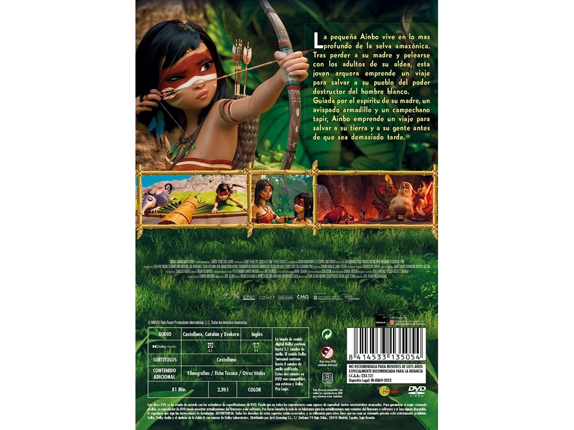 DVD Ainbo: Spirit Of The Amazon / Ainbo: La Guerrera Del Amazonas ...