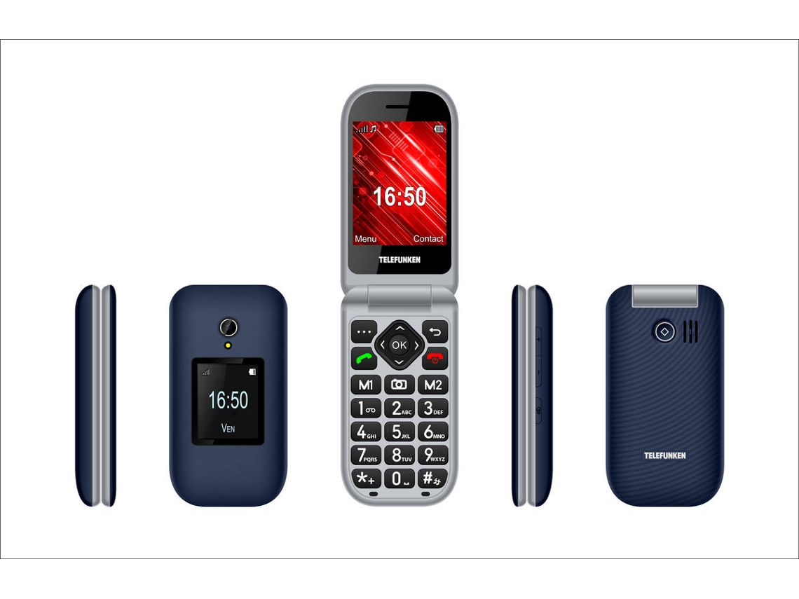Telemóvel Sénior TELEFUNKEN S460 (2.8'' - 2G - Azul) | Worten.pt