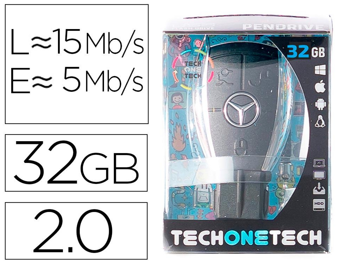 Tech1Tech Tec5002-32 Unidade de Memória Usb 32 Gb Usb Type-A 2.0 Preto ...