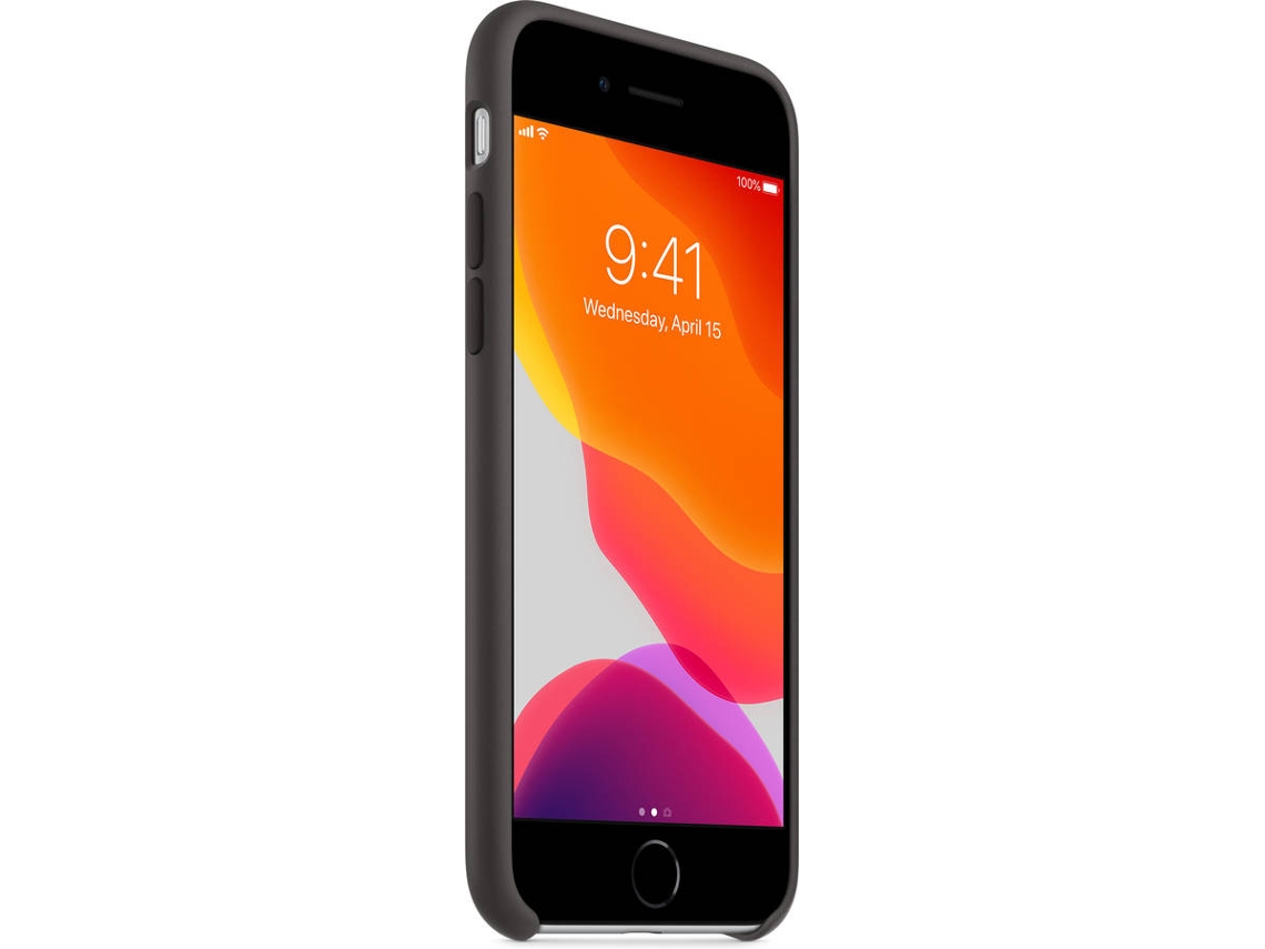 Capa APPLE iPhone SE Silicone Preto | Worten.pt