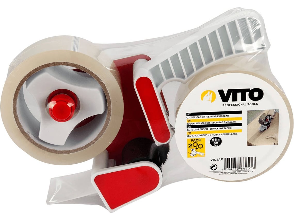 Dispensador de Fita Cola VITO Com 2 Fitas De Embalar | Worten.pt