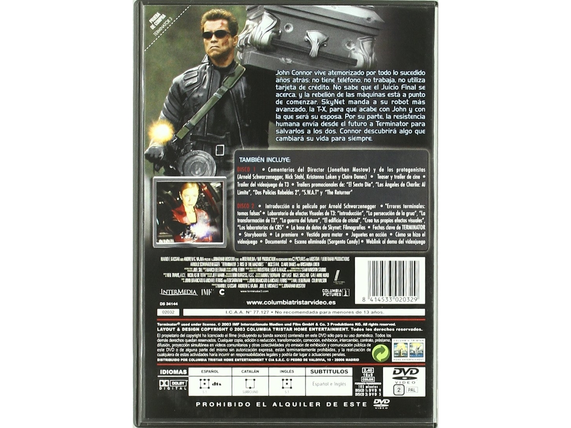 DVD Terminator 3: Rise Of The Machines T3 - Terminator 3 | Worten.pt