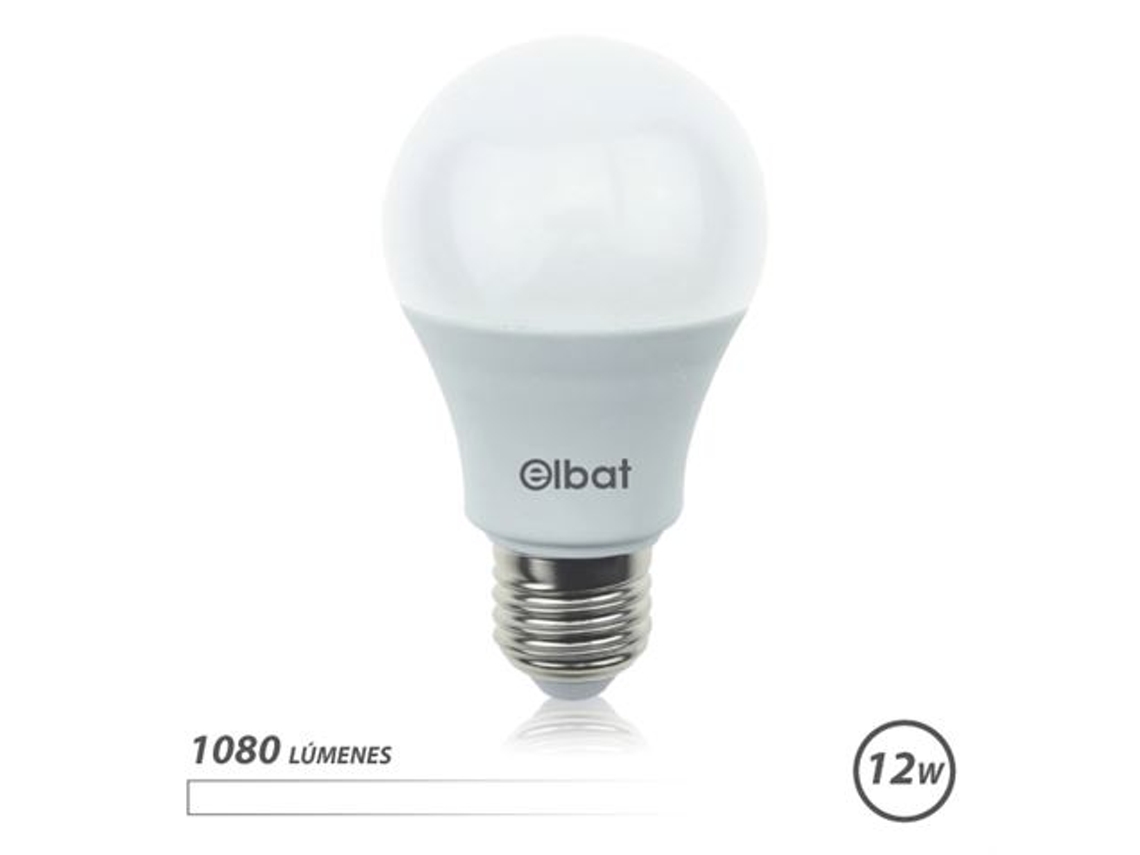 Lâmpada Led A60 12W 1080Lm E27 Luz Branca Elbat | Worten.pt