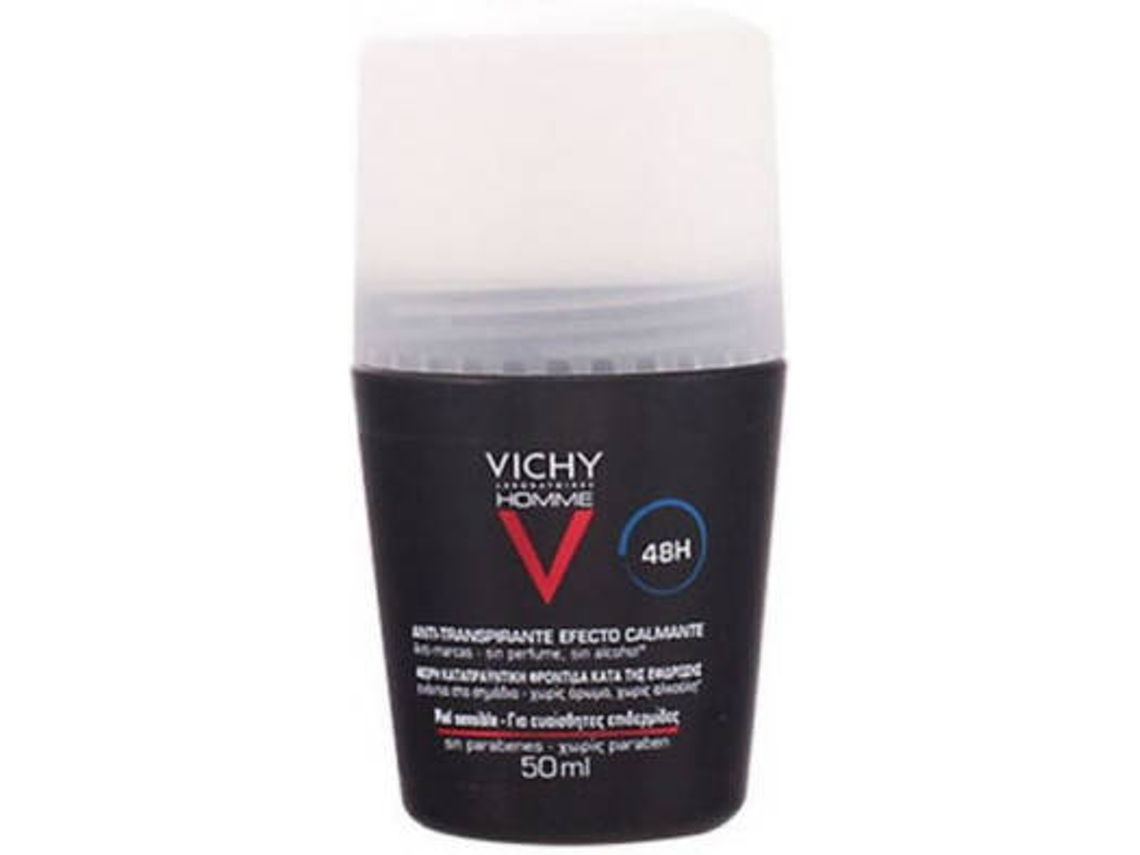 Desodorizante VICHY Homme Deo 48h Roll-On Peles Sensíveis (50 ml ...