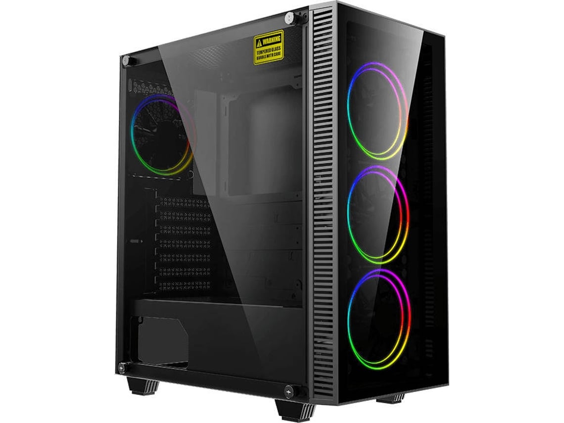 Caixa PC EUROTECH RX22 PRO750 (ATX Mid Tower - Preto) | Worten.pt