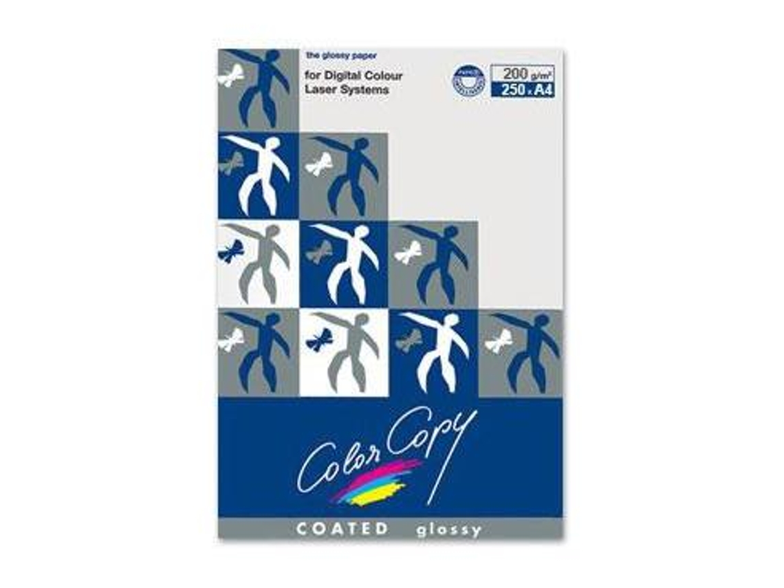 Papel Color Copy Glossy, Emb. 250 Fls, 200 Grs, A4 | Worten.pt
