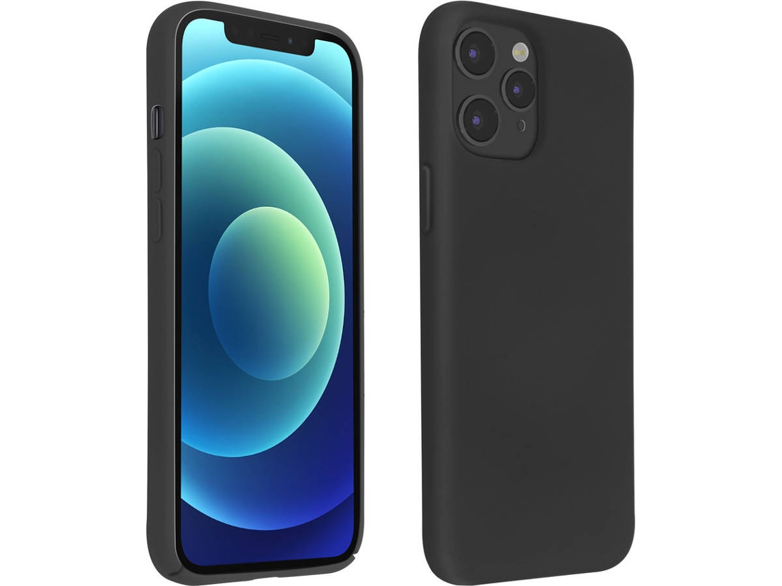 Capa iPhone 12 Pro Max AVIZAR Matt Semi-rígido Preto | Worten.pt