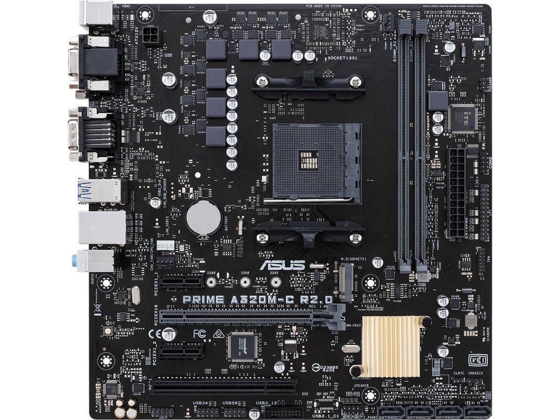 Motherboard ASUS PRIME A320M-C R2.0 (Socket AM4 - AMD A320 - Micro ATX ...