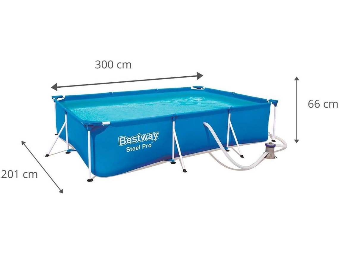 Piscina infantil tubular Desmontável BESTWAY Deluxe Splash Frame Pool ...