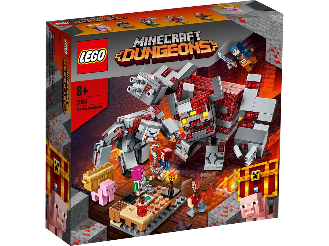 LEGO Minecraft: O Combate de Redstone (Idade Mínima: ‍8 - 504 Peças ...