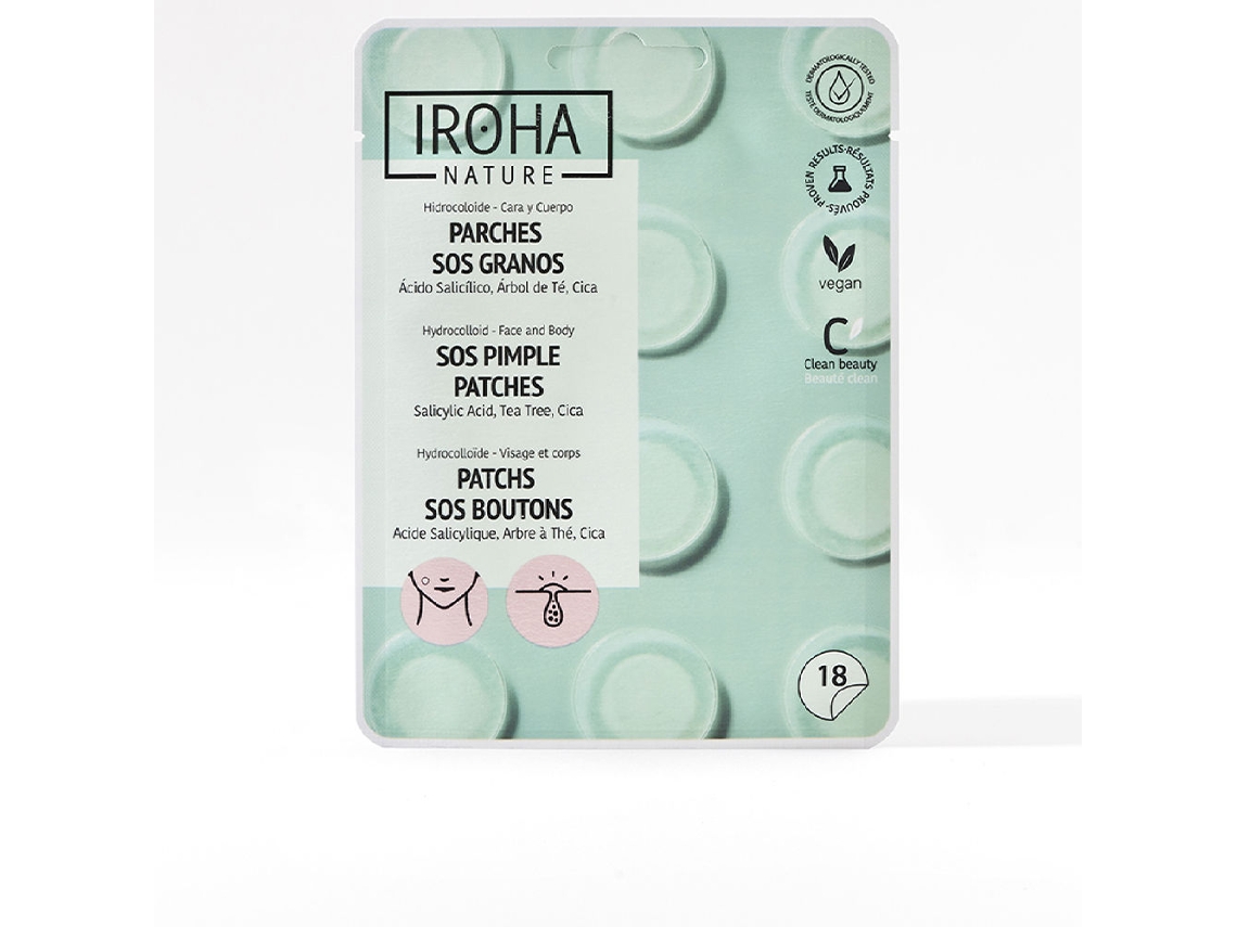 Máscara de Rosto IROHA SOS Pimple Patches (18 ml) | Worten.pt