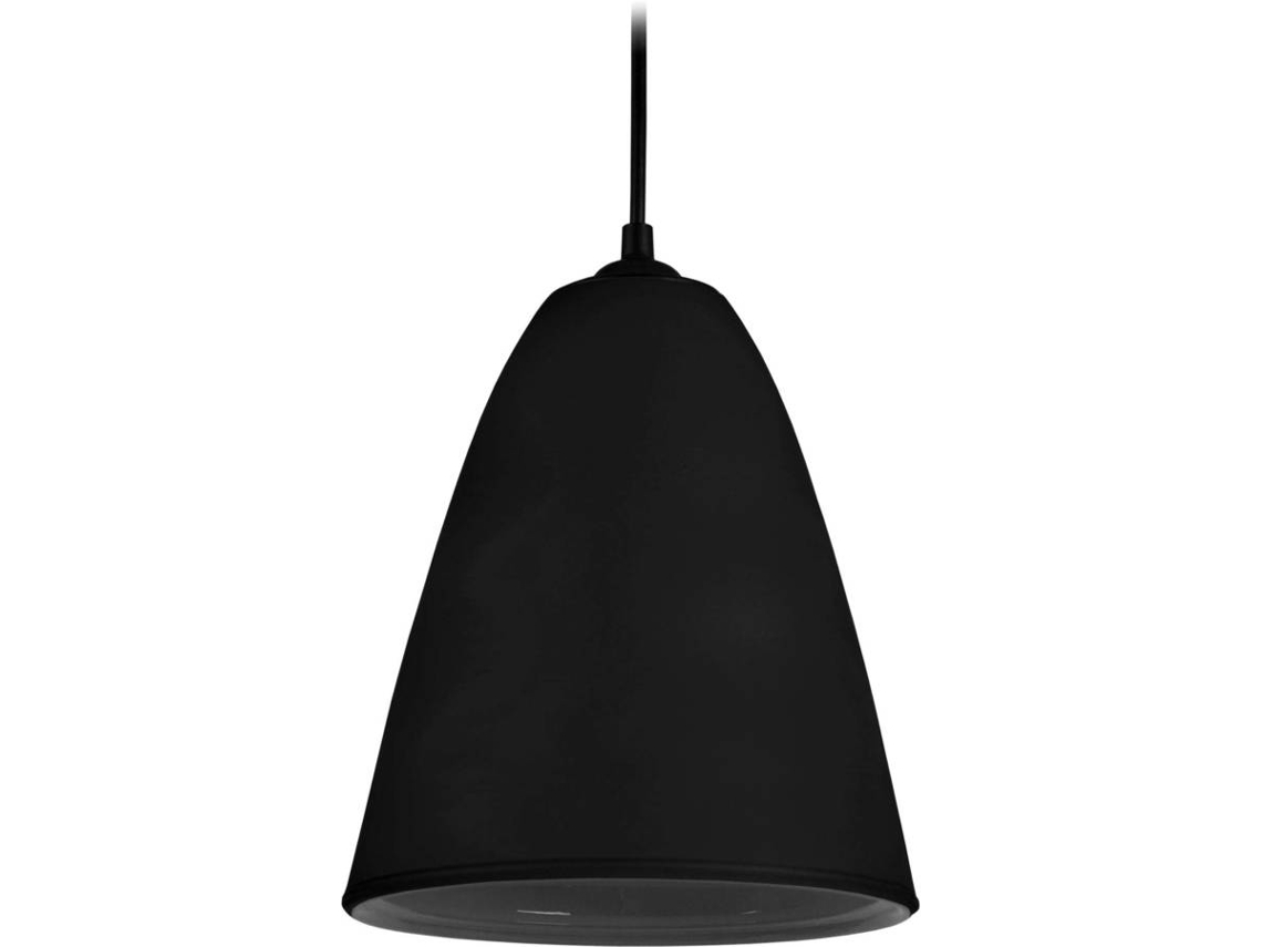 Candeeiro de Suspensão TOSEL Balle Verre (Preto - E27 - Máx. 40 W ...