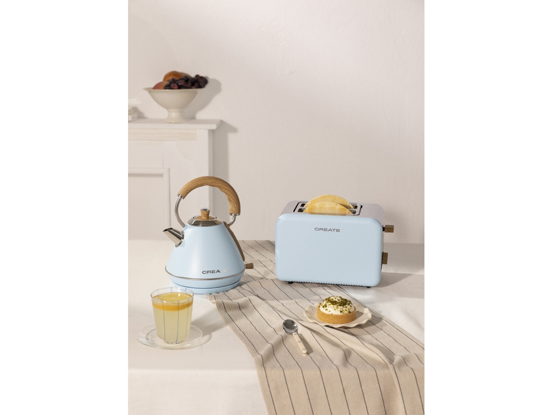 Torradeira + Chaleira Elétrica CREATE Toast Retro L | Worten.pt