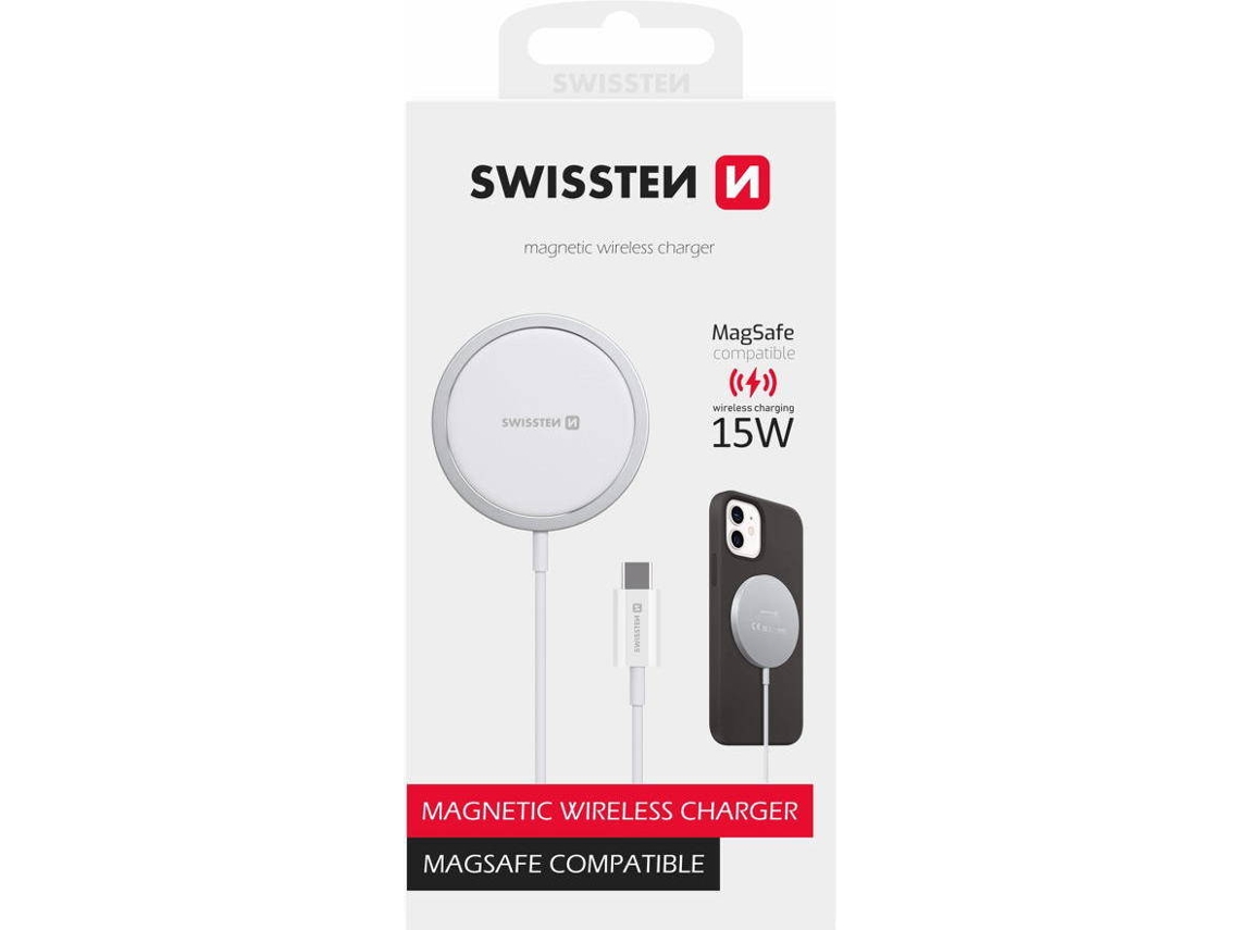 Cabo de Carregamento Magsafe SWISSTEN Magstick Branco | Worten.pt