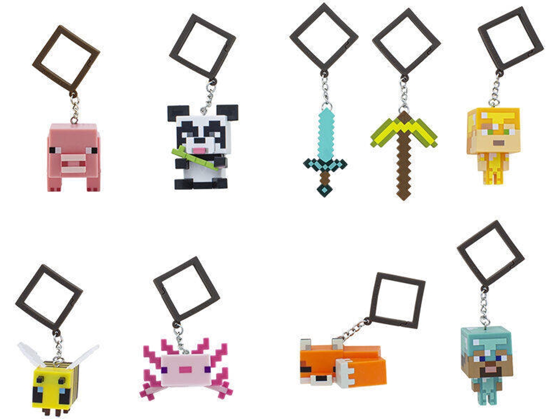 Porta-chaves PALADONE Minecraft Backpack Buddies Multicor | Worten.pt