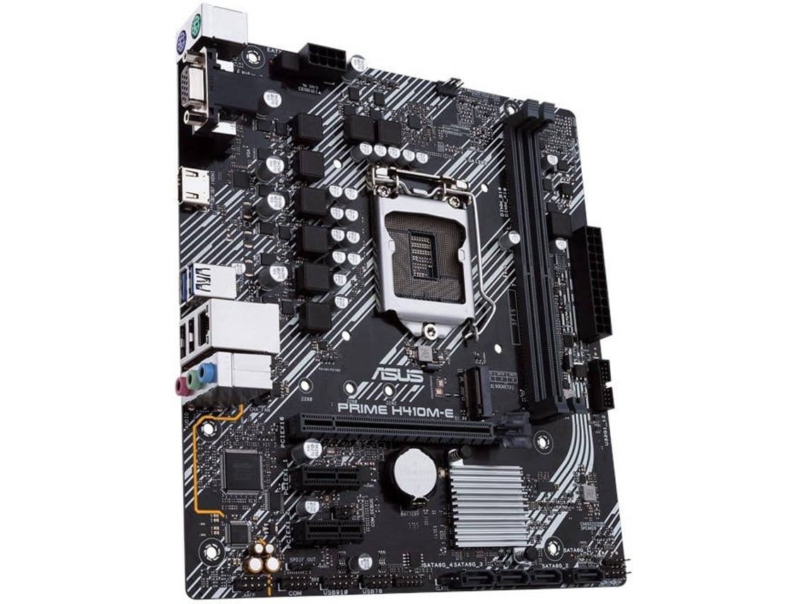 Motherboard ASUS PRIME H410M-E (Socket LGA 1200 - Intel H410 - Micro ...