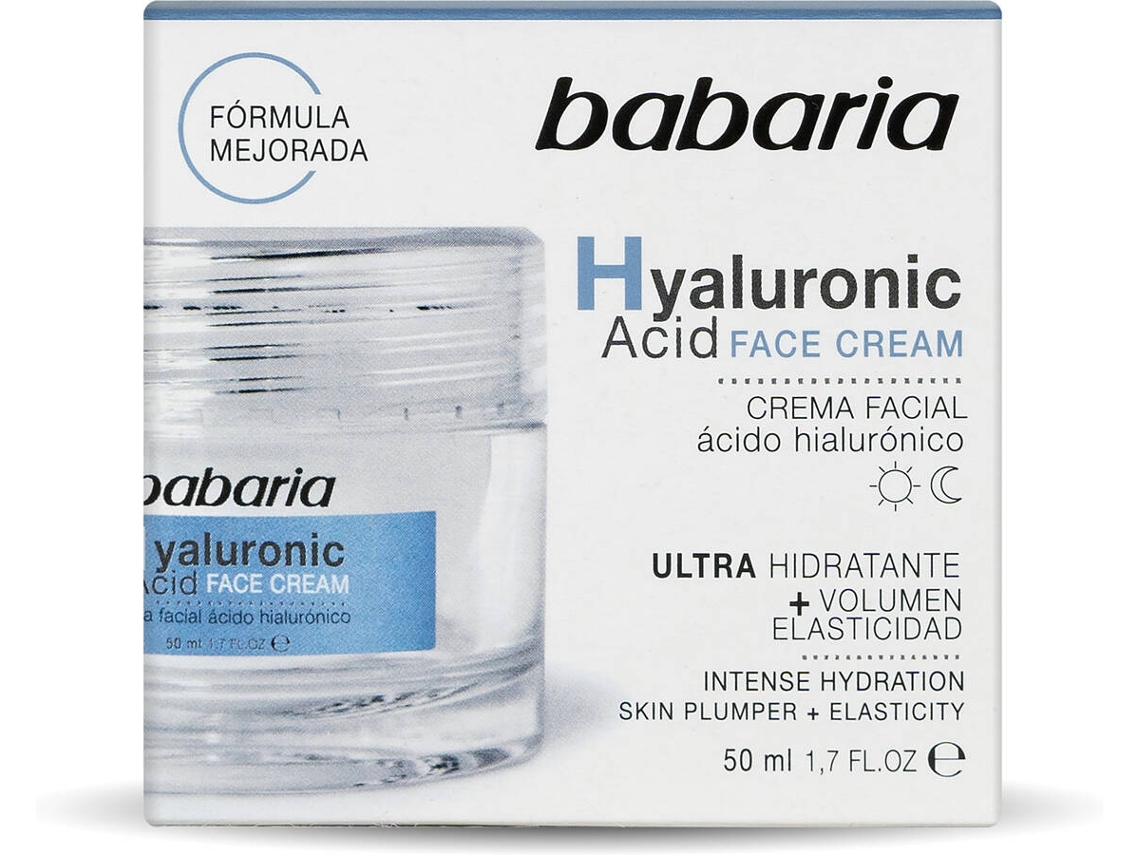 Creme de Rosto BABARIA Ultra Hidratante com Ácido Hialurónico | Worten.pt