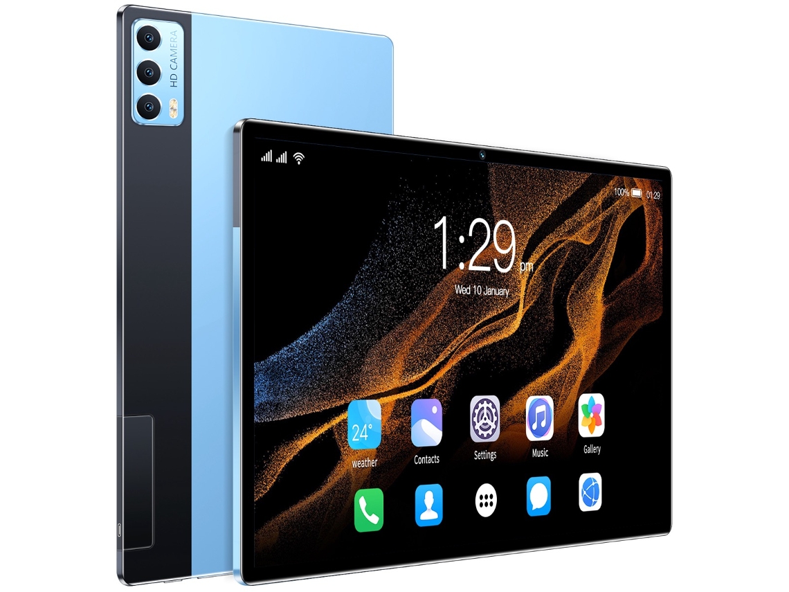 Tablet PRITOM X11 + Teclado Bluetooth + Capa de Couro + Auriculares ...