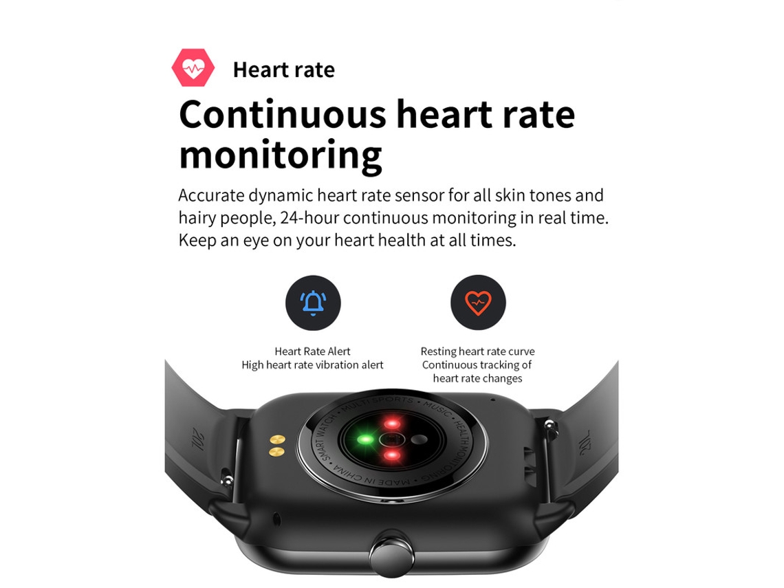 Smartwatch CHRONUS Forma Elegante com Tela de Toque Completa Sport ...