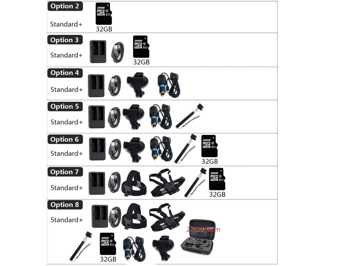Action Cam SLOWMOOSE Air Action Tela LCD À Prova de Água (Wi-Fi - 4K ...
