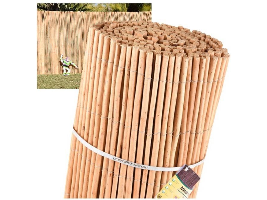 Cerca Natural de Vime Descascado SUINGA (1,5 X 5 M Ocultamento 85% ...