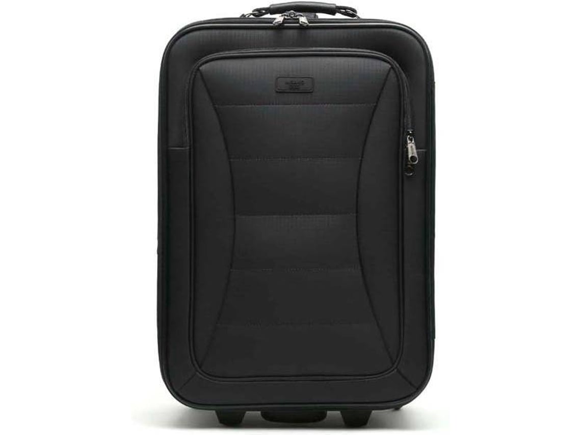 Mala de Cabine MISAKO Leslie Flexível 2 Rodas Preto (37x55x22 cm - 37 L ...