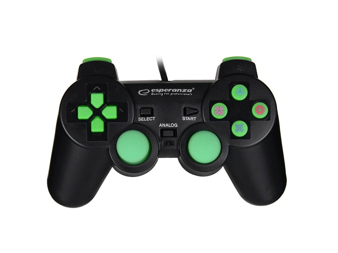 Comando Gaming ESPERANZA Egg107G Usb 2.0 Preto Verde Pc Playstation 3 ...
