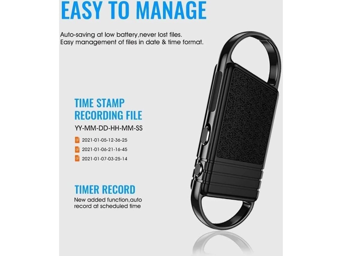 Ativar Gravador de Voz Digital Gravador de Voz de Chaveiro Usb ...