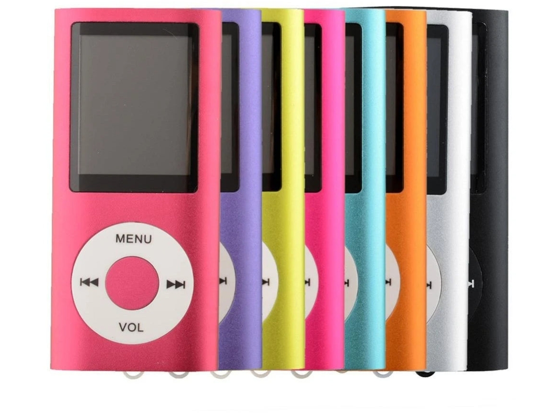 Leitor Mp4 4º Lcd Player Vídeo Rádio Fm com Cartão Sd / Tf[Prata ...