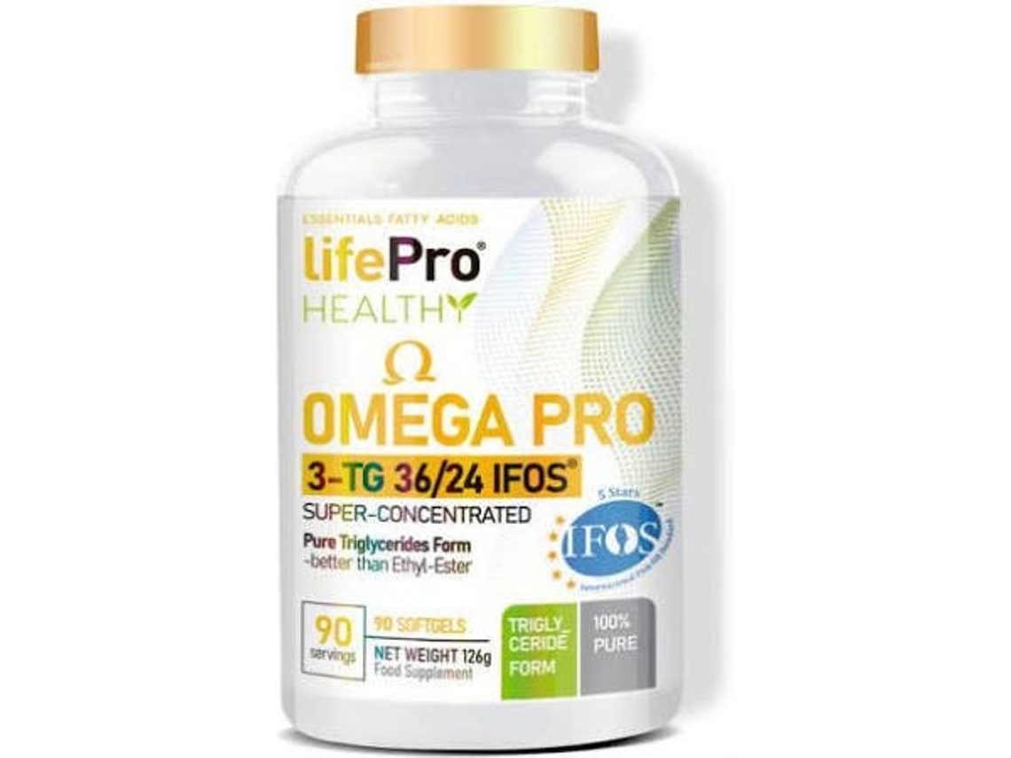 Suplemento Alimentar LIFE PRO NUTRITION Life Pro Omega 3 Pro Ifos Tg36/24 90 (1 g) | Worten.pt