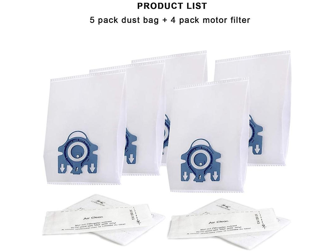 Saco de Pó Gn 3D para Miele Canister S2 S5 S8 Clássico C1 C2 Completo ...