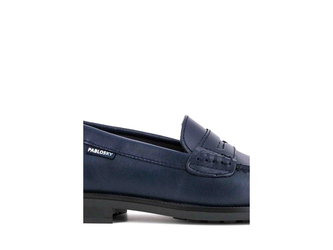 Mocasín Colegial de Pele Pablosky (Pele-Azul-40) | Worten.pt