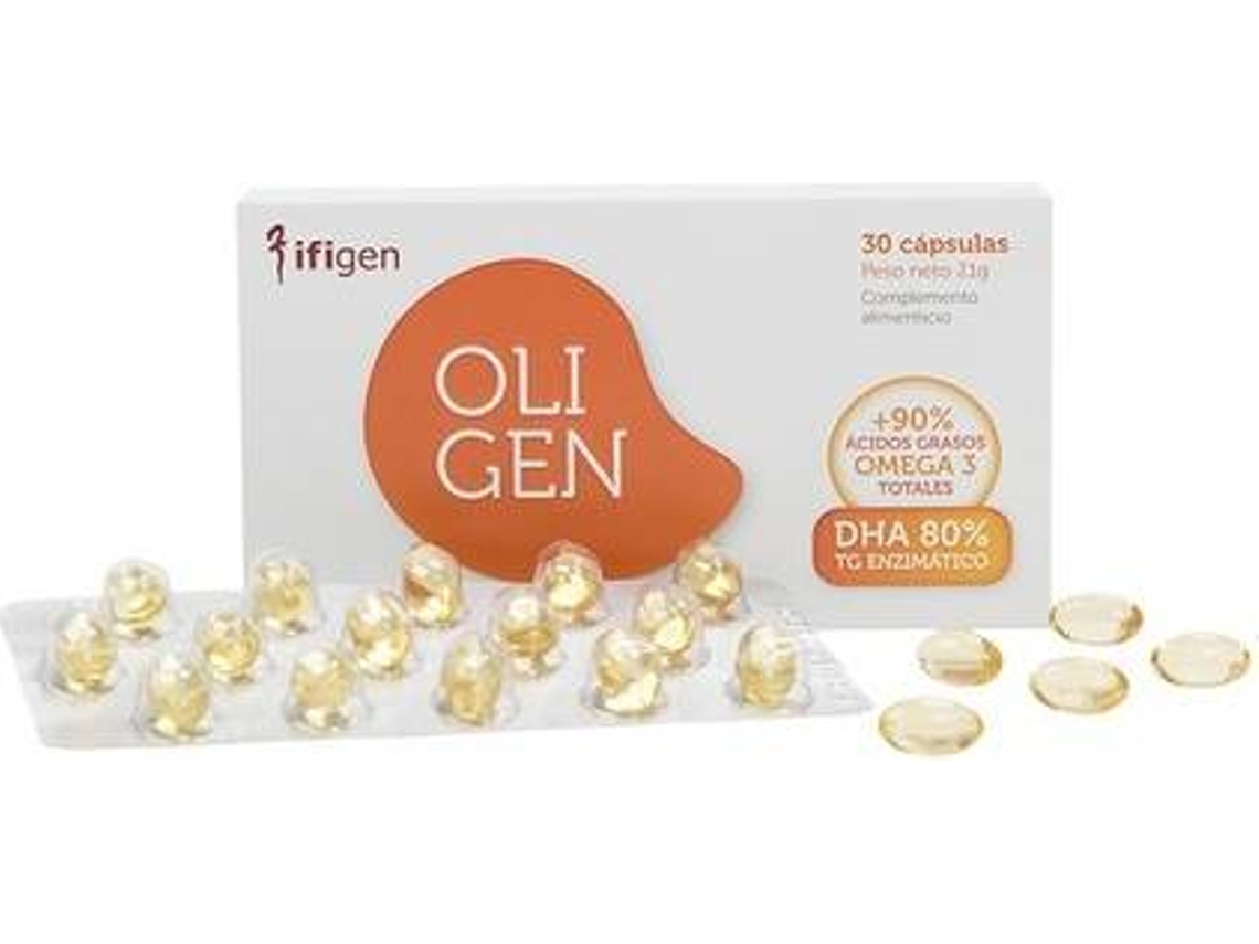 Suplemento Alimentar IFIGEN Oligen Dha % Tg Enzimático (30 cápsulas de 700mg) | Worten.pt