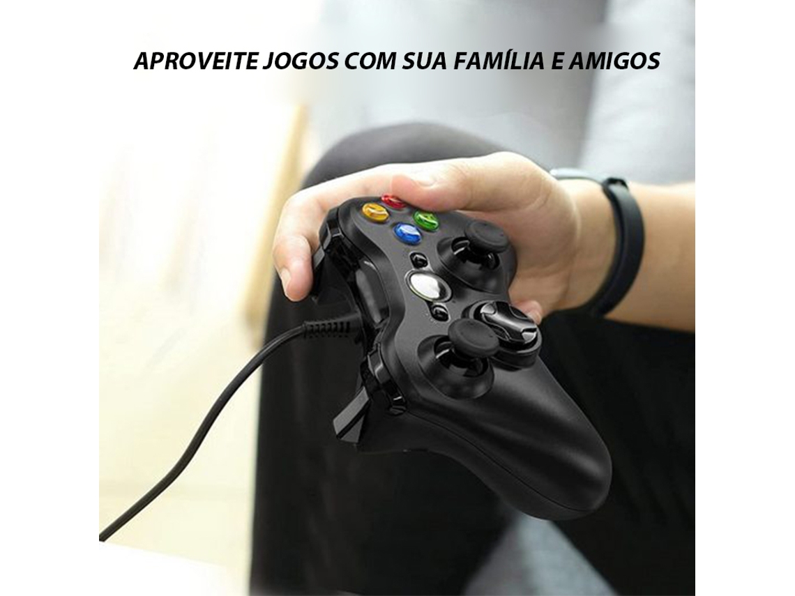 Comando Xbox 360 KINSI Kinsi Dualshock Preto | Worten.pt
