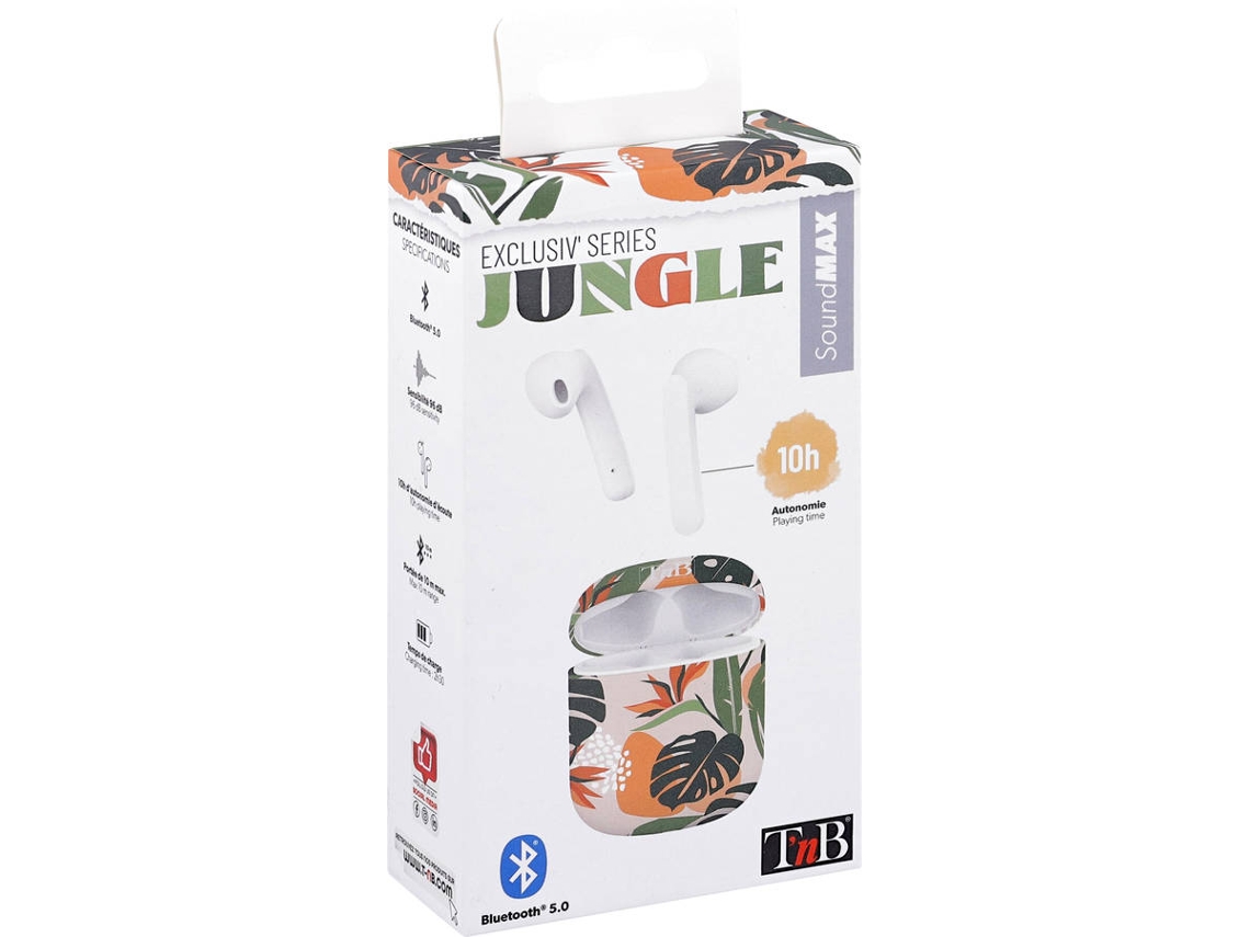 Auriculares Bluetooth True Wireless TNB EBXJUNGLE (In Ear - Microfone ...