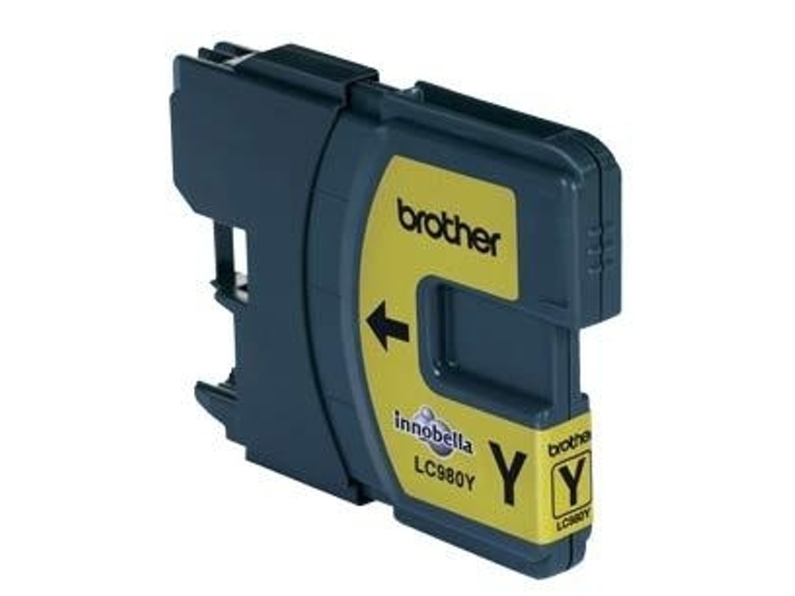 Tinteiro BROTHER LC980 Amarelo (LC980YBP) | Worten.pt