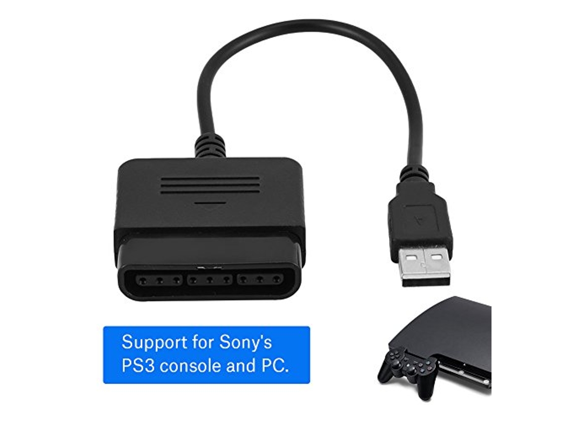 Adaptador USB para comando PS2/PS3 Preto | Worten.pt