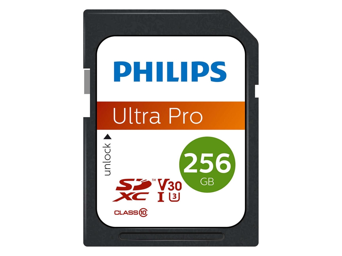 Philips Fm25Sd65B Cartão de Memória 256 Gb Sdxc Uhs-I Classe 10 | Worten.pt
