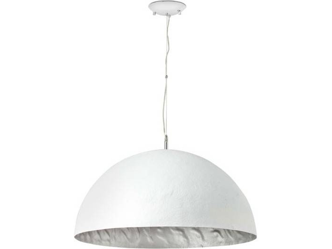 Candeeiro de Teto FARO BARCELONA Magma (Prata - E27 - 60 W - Vidro ...