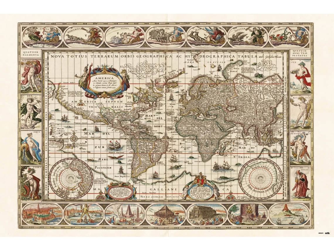 Poster MAPAS GPE5452 Mapa do Mundo Antigo | Worten.pt