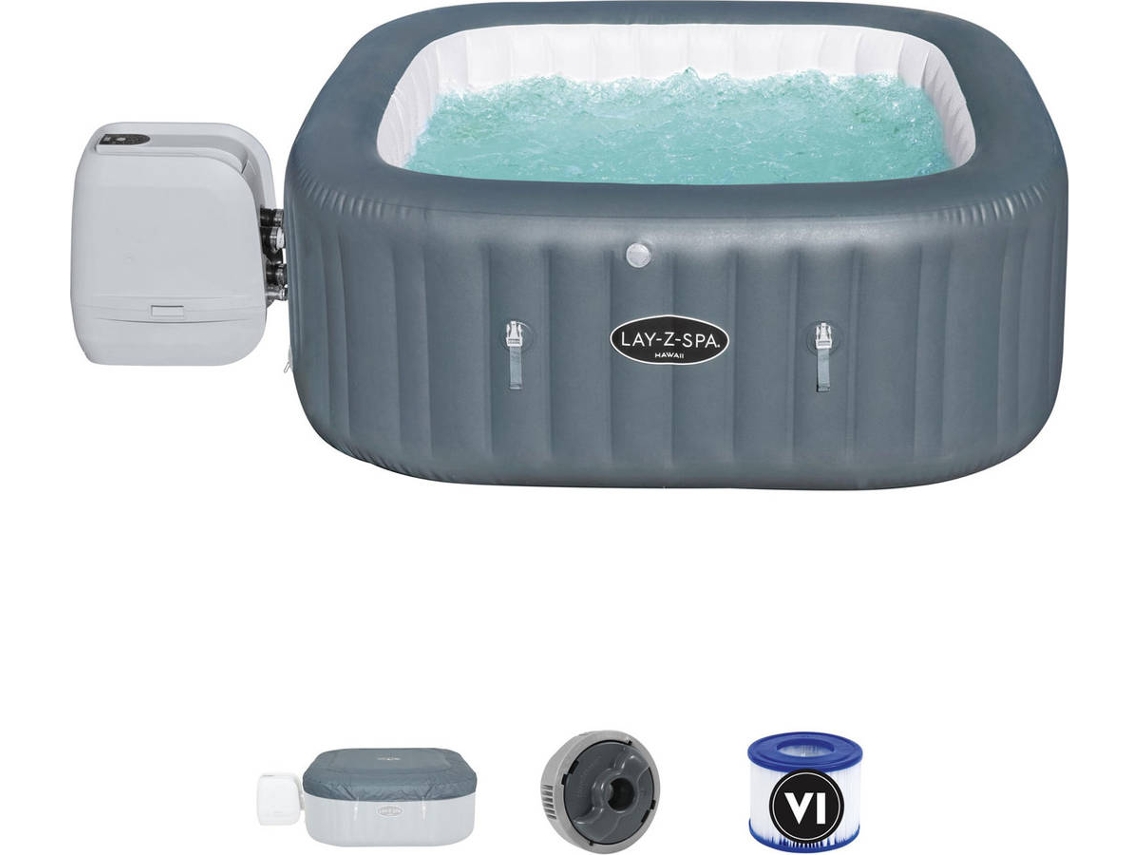 Spa Insuflável BESTWAY Lay-Z-Spa Hawaii Hydrojet Pro Para 4-6 pessoas ...