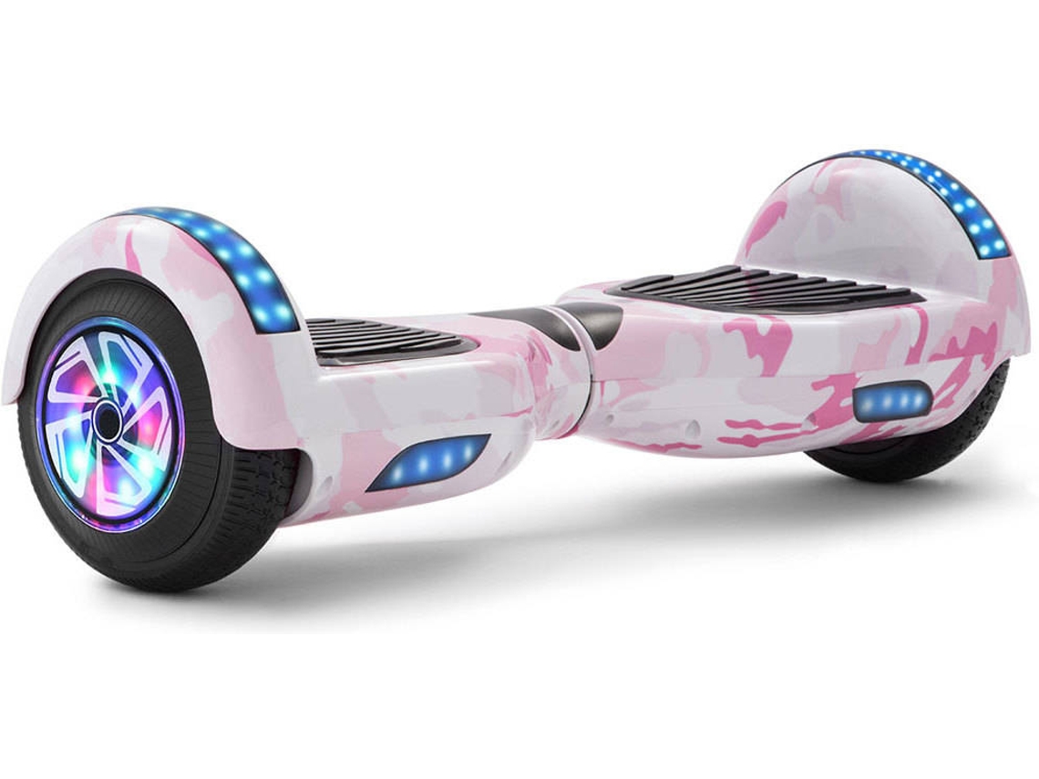 Hoverboard E-RIDES TLTL10 Rosa (Coluna Bluetooth|Autonomia: 30-60 min ...