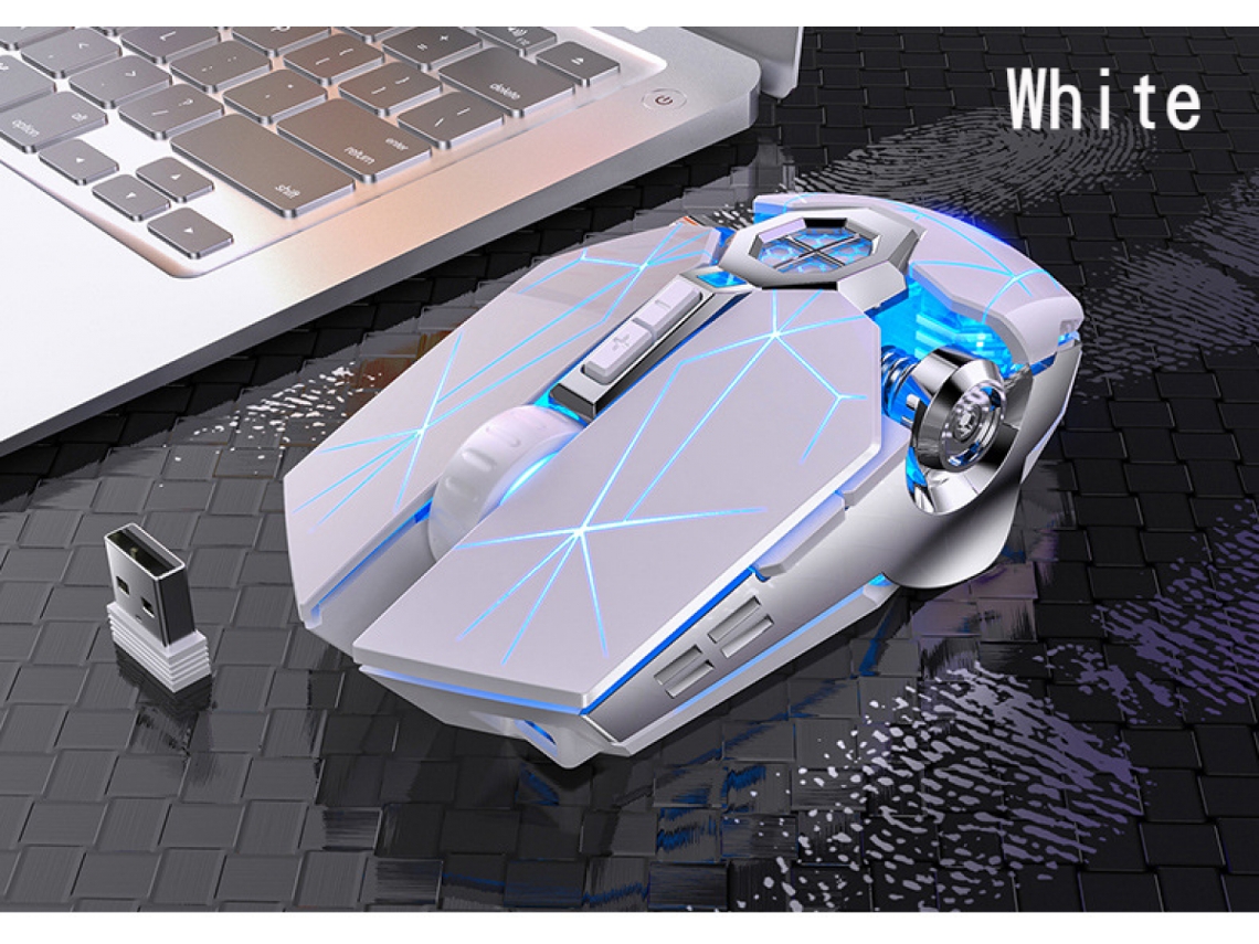 A7 Mouse Sem Fio Recarregável Mudo Acessórios De Computador Jogos De ...