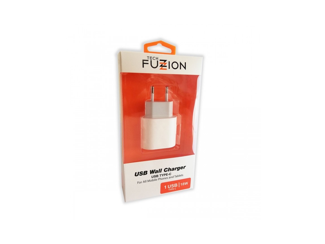 Adaptador de Carregador TECH FUZZION Tipo C 18W | Worten.pt