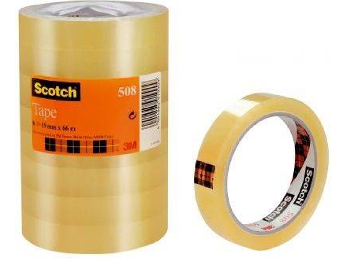 Fita-Cola 3M Scotch Pack 8 Unidades (Transparente) | Worten.pt