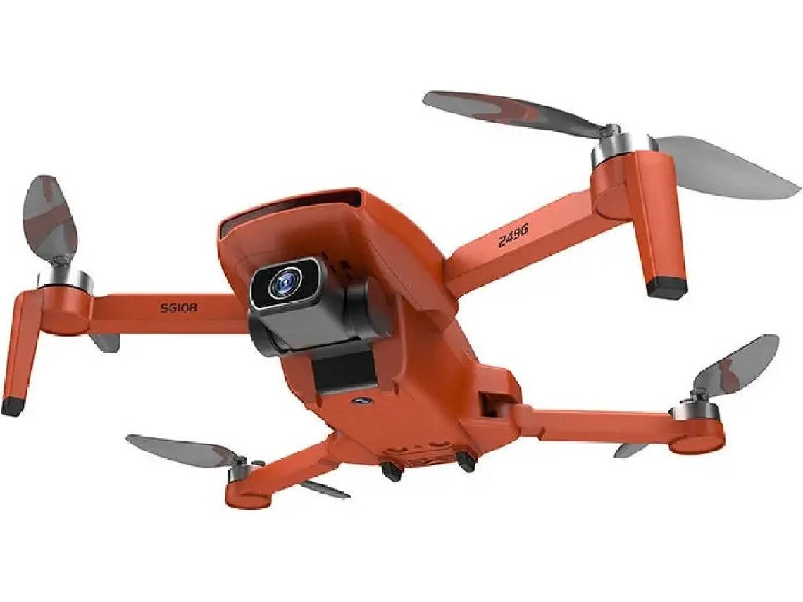 Drone ZLL SG 108 Portable Version (4K - Autonomia: 25 min - Laranja ...