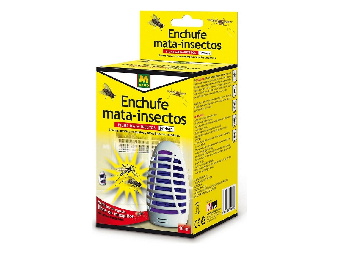 Mata insetos elétrico MASSÓ Insetos voadores Ficha | Worten.pt