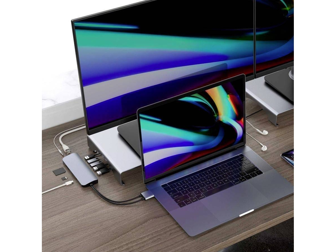 Hub HYPER Viper 10 em 2 (USB-C - 10 Portas - Prateado) | Worten.pt